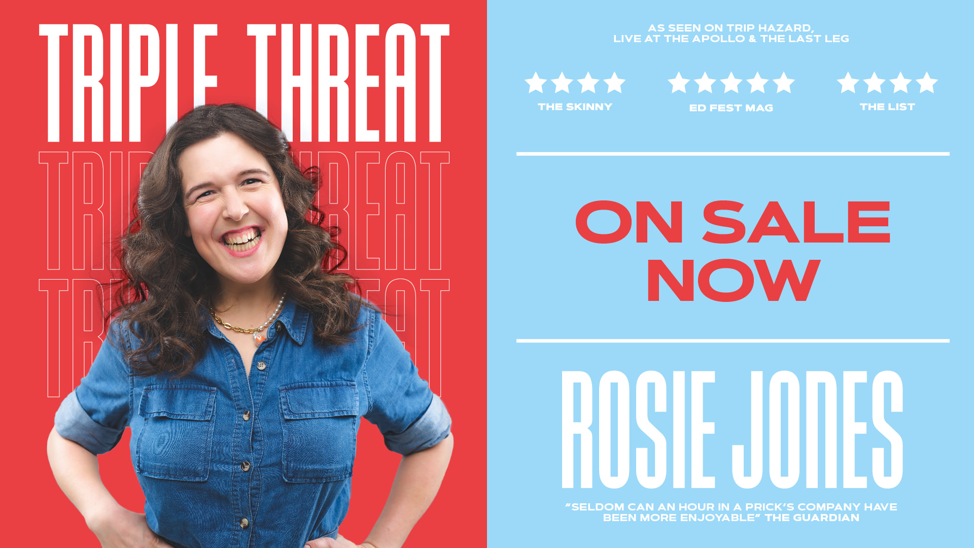 Rosie Jones: Triple Threat Tickets | Theatre Royal Brighton in Brighton | ATG Tickets